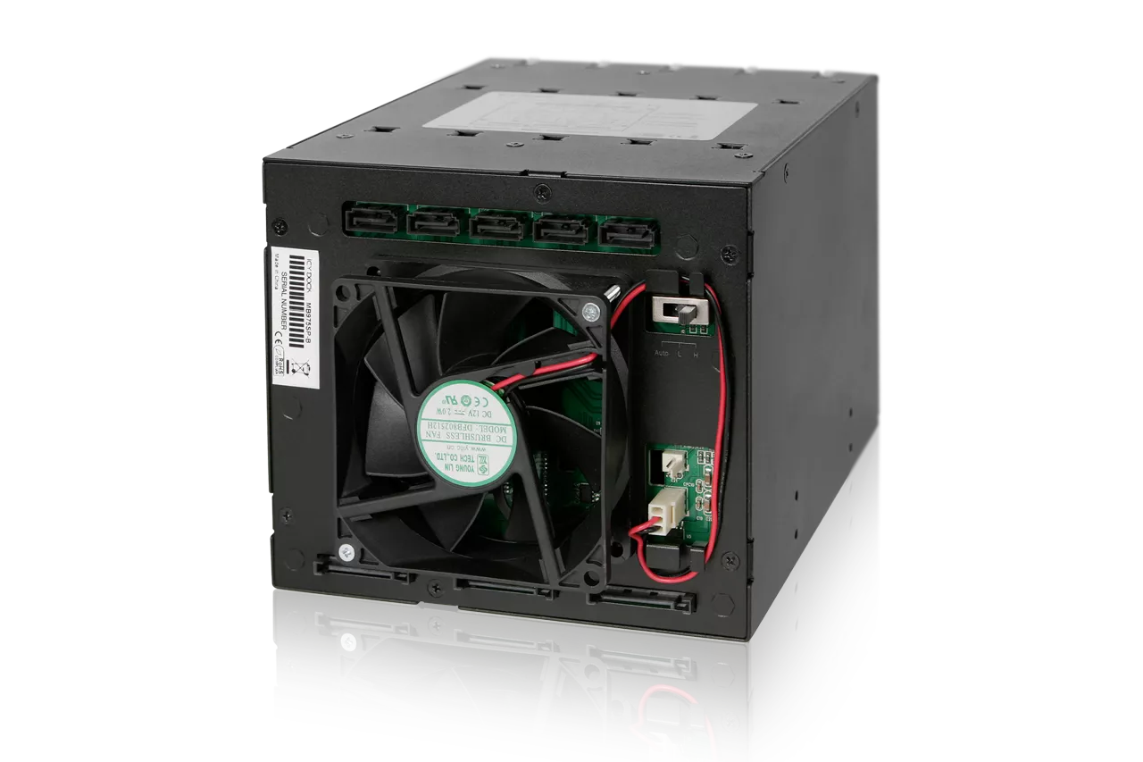 MB975SP-B R1_5x 3.5" SATAIII HDD to 3x 5.25" 베이 변환 백플레인 케이지(Tray-less ...